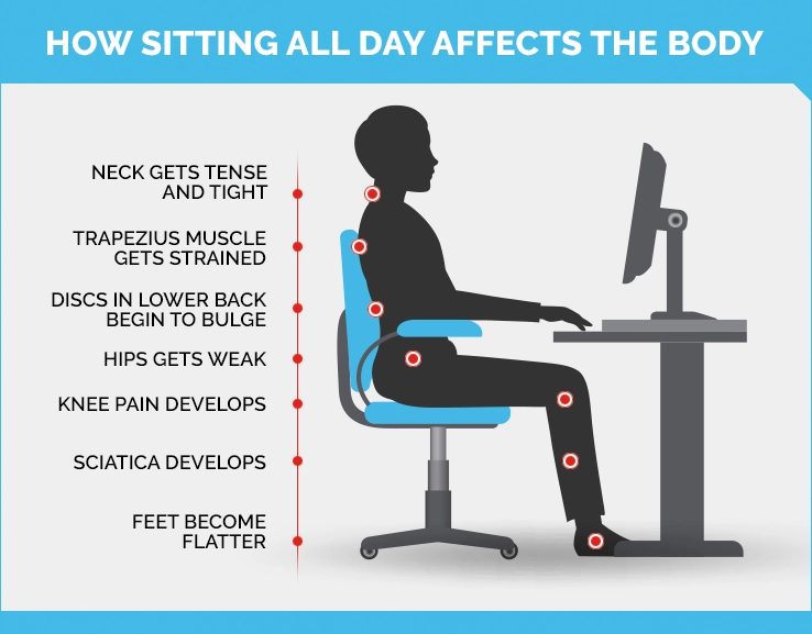 Prolonged Sitting: Risks, Effects, Best Preventions | Jamnet