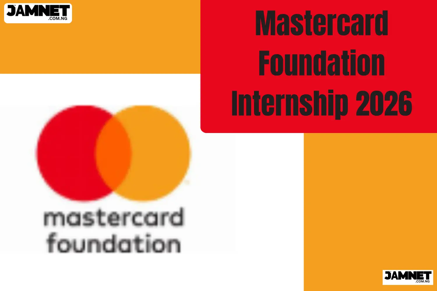 Mastercard Foundation Internship 2026 | Jamnet